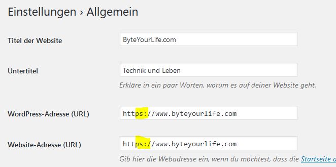 WordPress Blog von http auf https umstellen in vier Schritten - Blog Your Earth – Technik, 3D ...