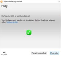 Kopplung eines neuen Logitech Unifying Empfängers mit einer Tastatur ...